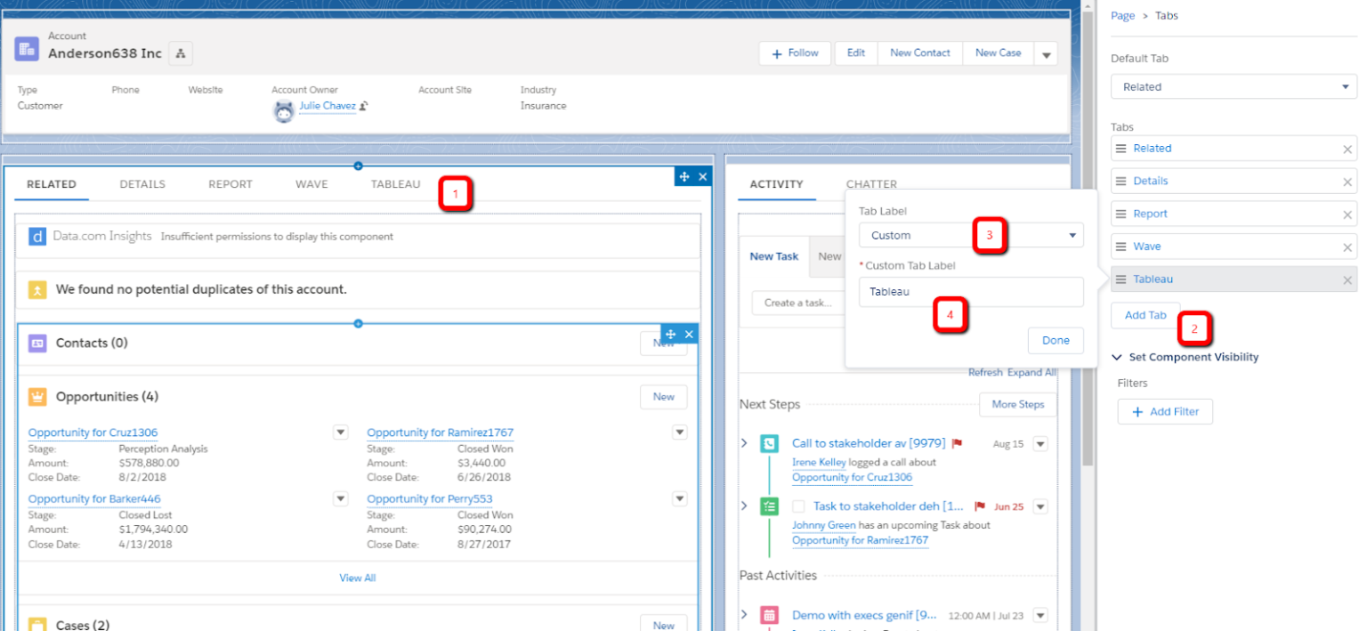 Embedding Tableau Dashboards in Salesforce Records using Visualforce - Atrium
