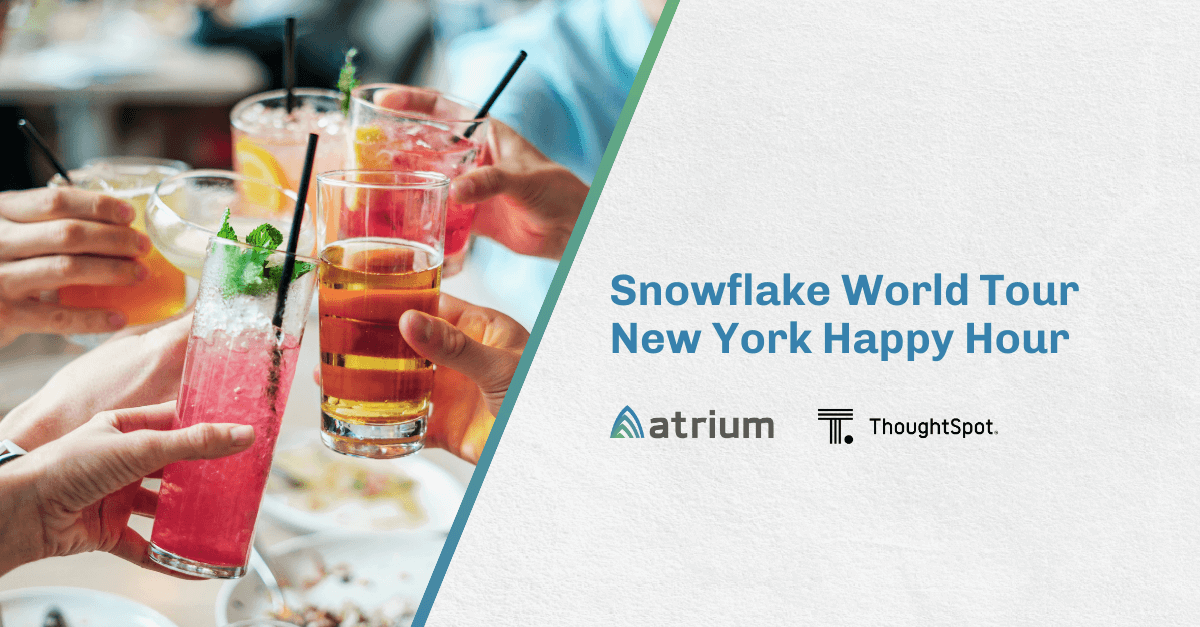 Snowflake World Tour New York Happy Hour - Atrium